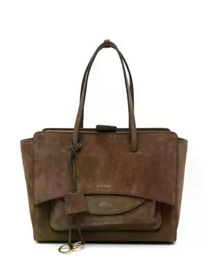 HIDESINS Suede Shoulder Bag - Brown