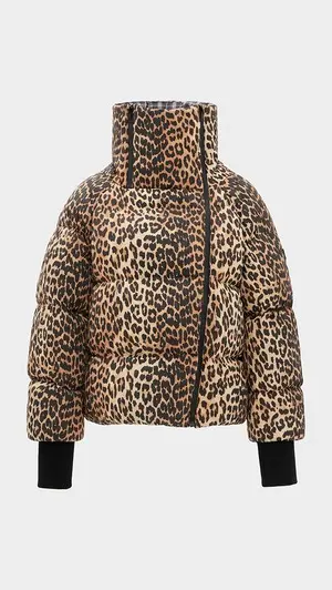 GANNI Future Nylon Printed Quilt Puffer