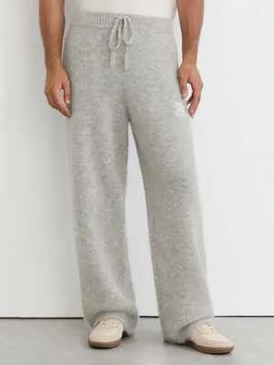 REISS Newby Monogram Brushed Wool-blend Relaxed Joggers