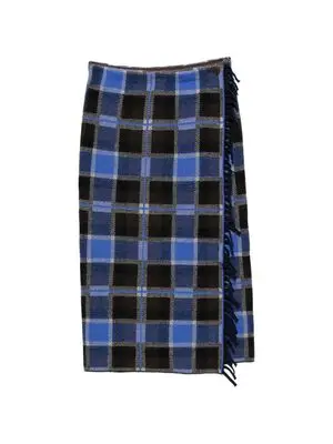 Guest In Residence Wool And Cashemre Tartan Skirt - Multicolor