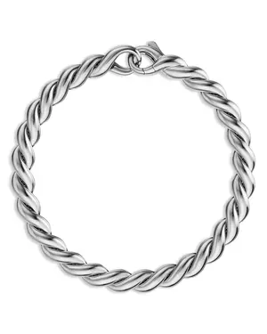 David Yurman Sculpted Cable Chain Bracelet In Sterling 5.7mm