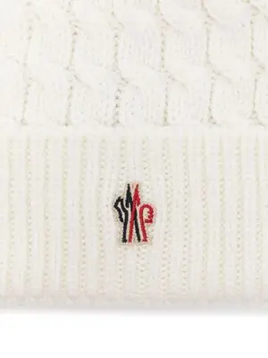 Moncler Logo Wool Beanie