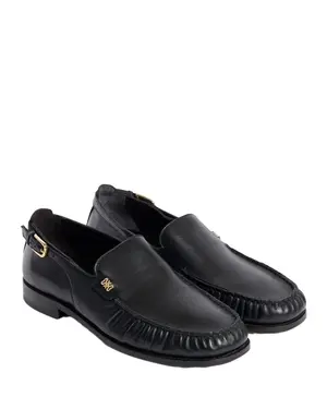 Sandro Leather Buckle Loafers