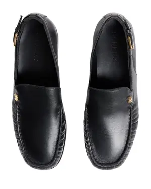 Sandro Leather Buckle Loafers