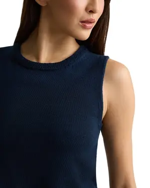 St. John Wool Blend Sleeveless Sweater