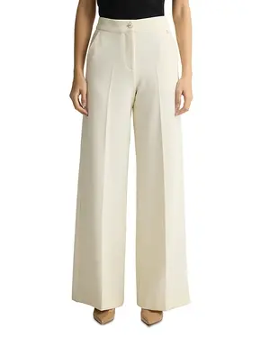 St. John Wide Leg Pants - Ecru