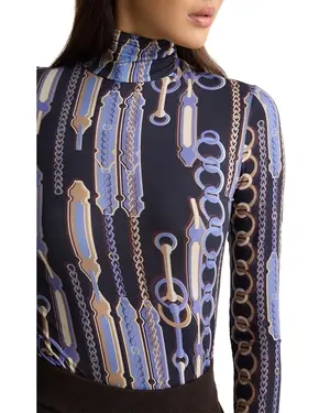 St. John Turtleneck Top