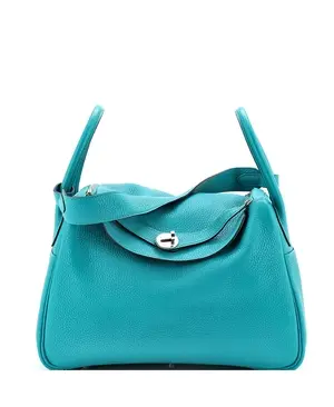 Hermès 30 Lindy Bag Clemence - Blue