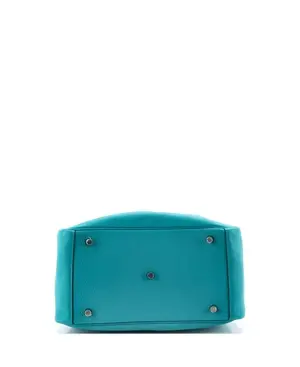Hermès 30 Lindy Bag Clemence - Blue