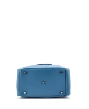 Hermès 30 Lindy Bag Clemence - Blue