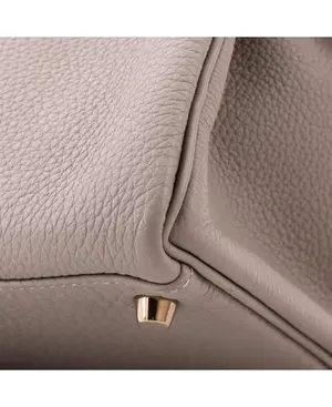 Hermès Kelly 28 Handbag Grey Togo With Gold Hardware