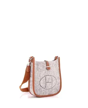 Hermès Tpm Evelyne Bag Gen Iii Felt - Gray