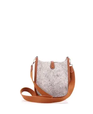 Hermès Tpm Evelyne Bag Gen Iii Felt - Gray