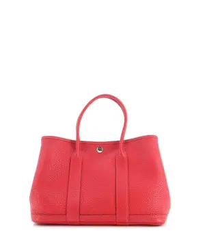 Hermès 30 Garden Party Tote Leather - Red
