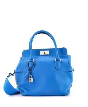 Hermès 26 Toolbox Bag Evercolor - Blue
