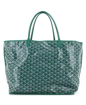 Goyard Gm Anjou Reversible Tote Coated Canvas - Green