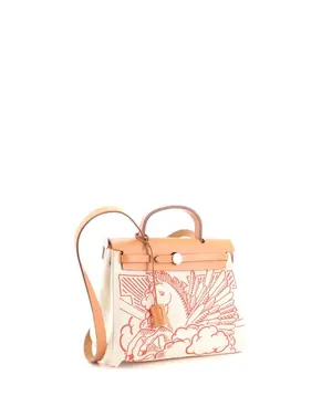 Hermès 31 Herbag Zip Pegase Pop Toile And Leather