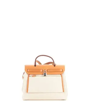 Hermès 31 Herbag Zip Pegase Pop Toile And Leather