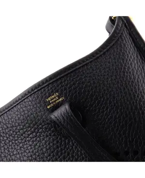 Hermès Tpm Evelyne Bag Gen Iii Clemence - Black