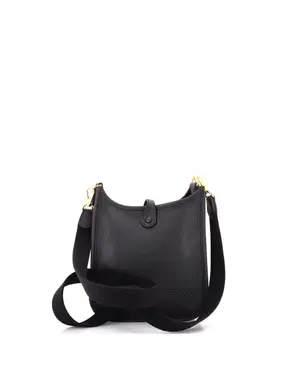 Hermès Tpm Evelyne Bag Gen Iii Clemence - Black