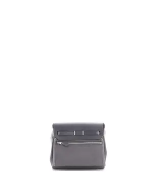 Hermès 20 Herbag Zip Toile And Leather