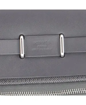 Hermès 20 Herbag Zip Toile And Leather