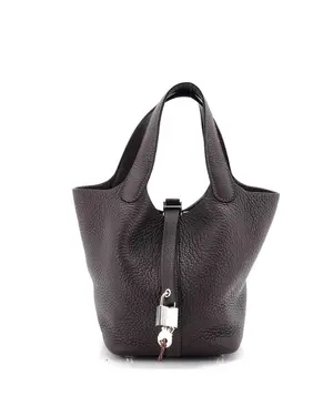 Hermès Pm Picotin Lock Bag Clemence - Brown