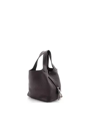 Hermès Pm Picotin Lock Bag Clemence - Brown