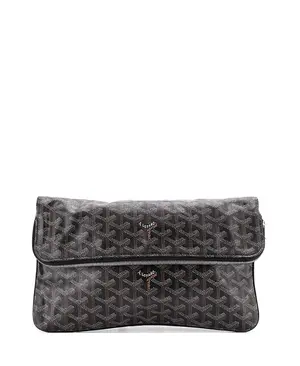 Goyard Saint Marie Clutch Coated Canvas - Black