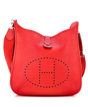 Hermès Gm Evelyne Bag Gen Iii Clemence - Red