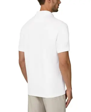 Boggi Milano Stretch Cotton Blend Pique Cool Jade-fresh Polo
