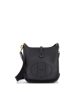 Hermès Tpm Evelyne Bag Gen Iii Clemence - Black