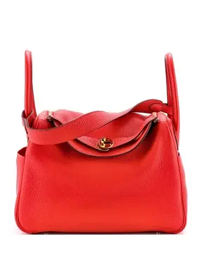 Hermès 30 Lindy Bag Clemence - Red