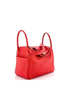 Hermès 30 Lindy Bag Clemence - Red