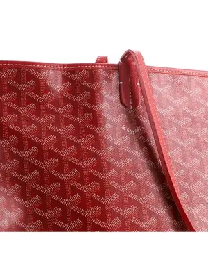 Goyard Mm Artois Tote Coated Canvas - Red