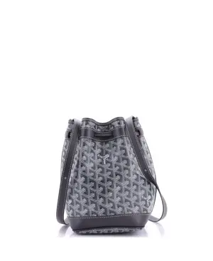 Goyard Pm Petit Flot Bucket Bag Coated Canvas