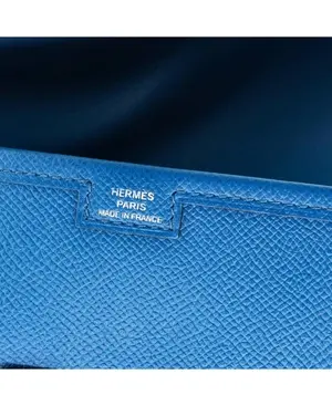 Hermès 29 Jige Elan Clutch Epsom - Blue