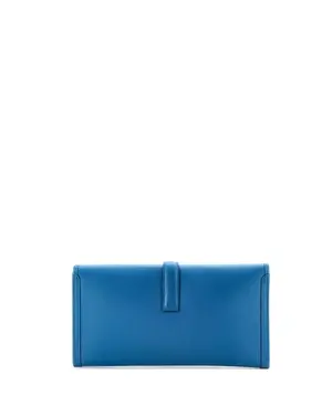 Hermès 29 Jige Elan Clutch Epsom - Blue
