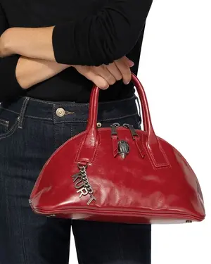 Kurt Geiger Sloane Leather Eagle Head Bowling Bag