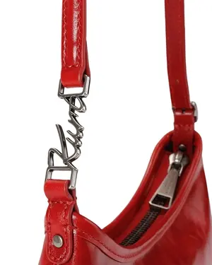 Kurt Geiger Mini Sling Leather Shoulder Bag - Red