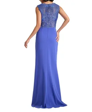 Tadashi Shoji Evelise Lace Cascade Gown