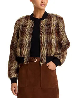 TOCCIN Pierce Fringe Bomber Jacket