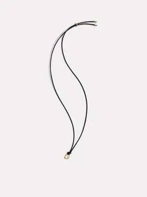 BY PARIAH Fortuna Leather Necklace - Black