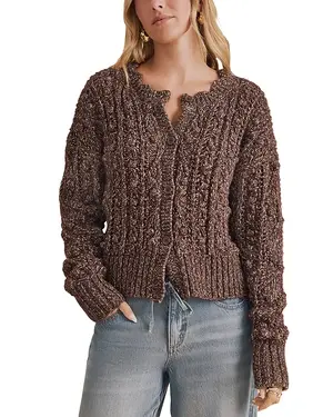 Splendid Hartford Cotton Blend Bobble Cardigan - Java