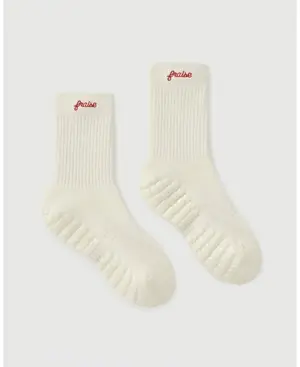 FRAISE Script Set Grip Socks, Pack Of 3 - Multi