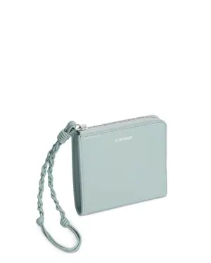 JIL SANDER Tangle Zip Leather Card Case