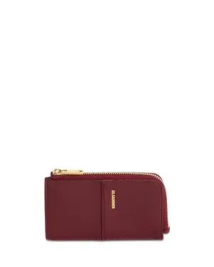 JIL SANDER Envelope East/west Leather Zip Wallet