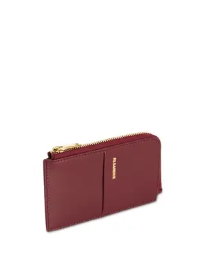 JIL SANDER Envelope East/west Leather Zip Wallet