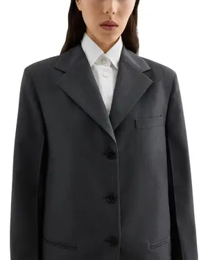 JIL SANDER Fil A Fil Wool & Mohair Jacket