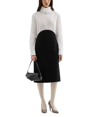 JIL SANDER Wool Sable Skirt